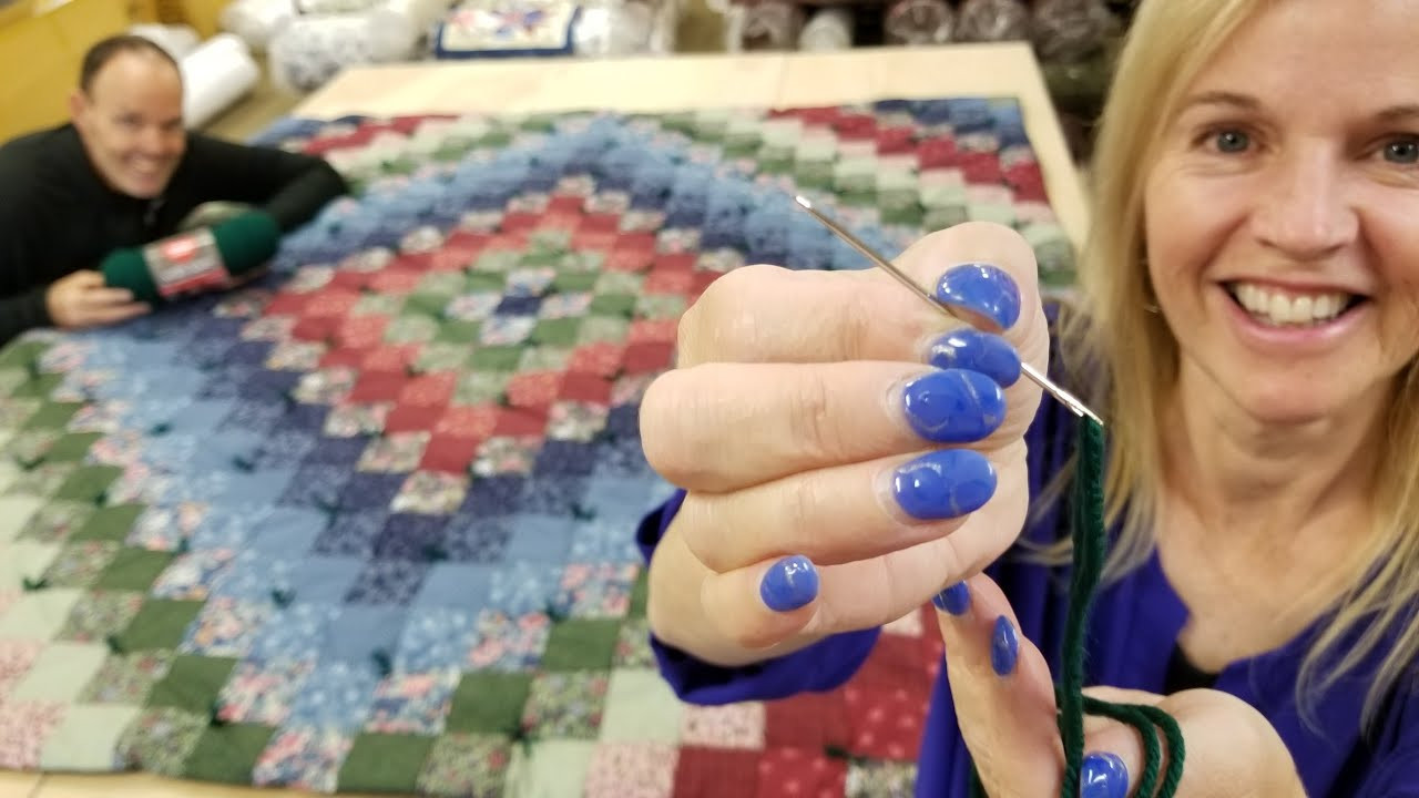 How to Hand-Tie Your Quilt at Home With Matt and Donna Jordan of Jordan ...